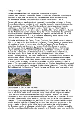 History of Europe | DOCX