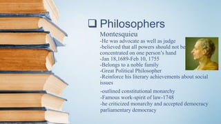 Role of Philosophers in French Revolution | PPTX