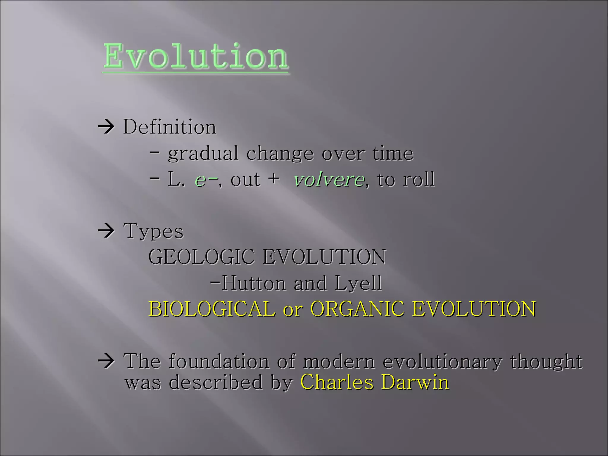 History of evolutionary thought | PPT