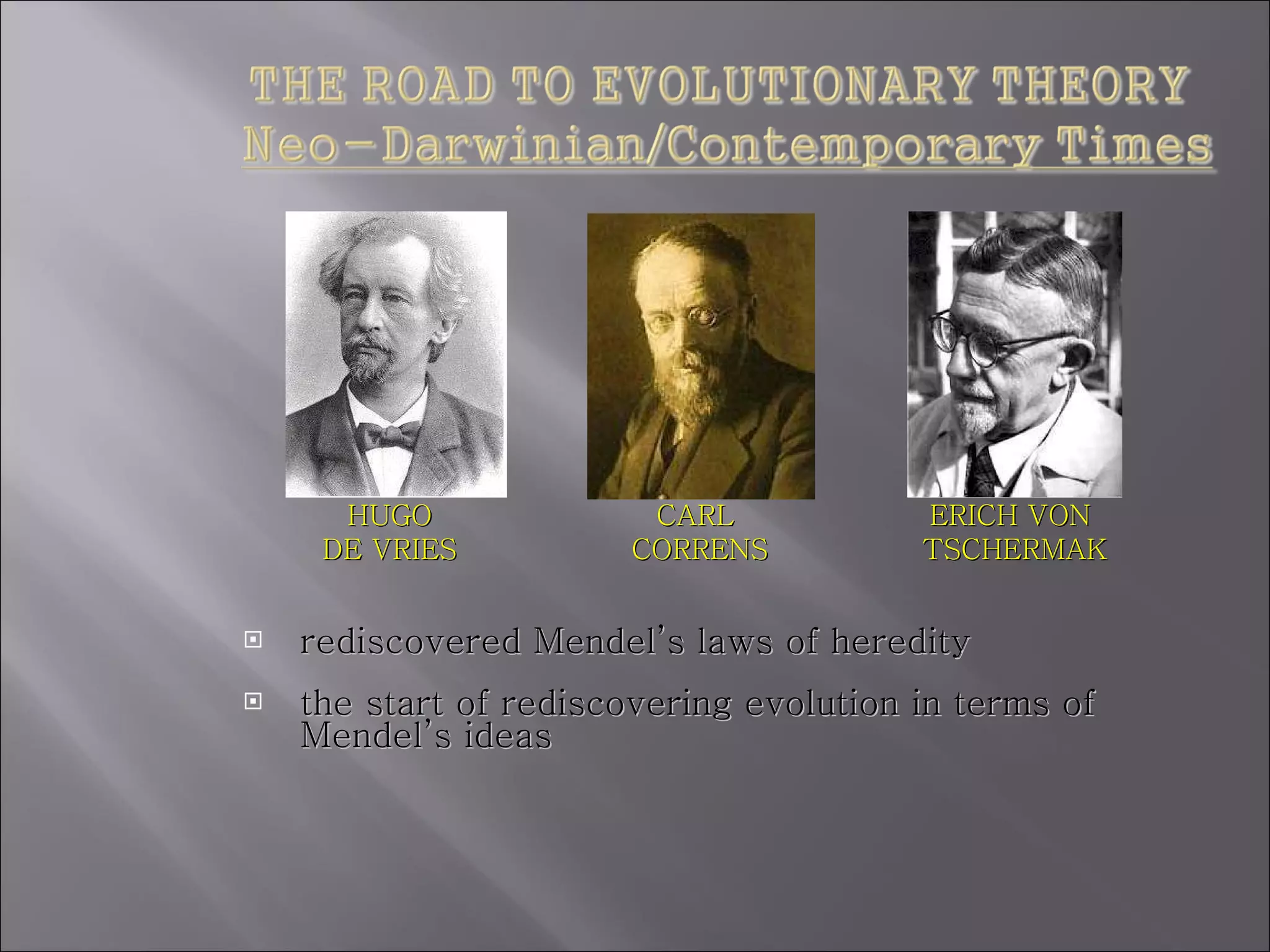 History of evolutionary thought | PPT