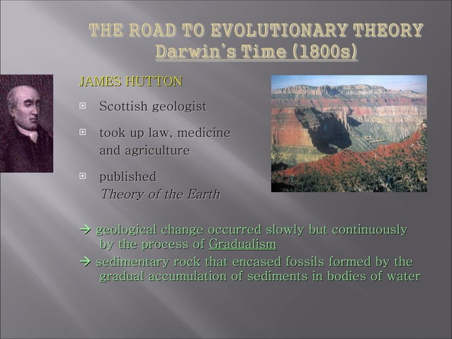 History of evolutionary thought | PPT | Geology | Science