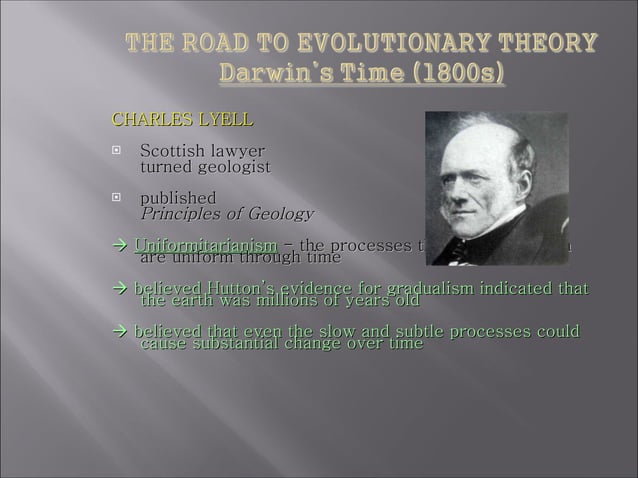 History of evolutionary thought | PPT | Geology | Science