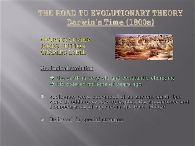 History of evolutionary thought | PPT | Geology | Science
