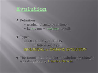 History of evolutionary thought | PPT