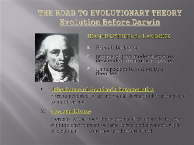 History of evolutionary thought | PPT | Geology | Science