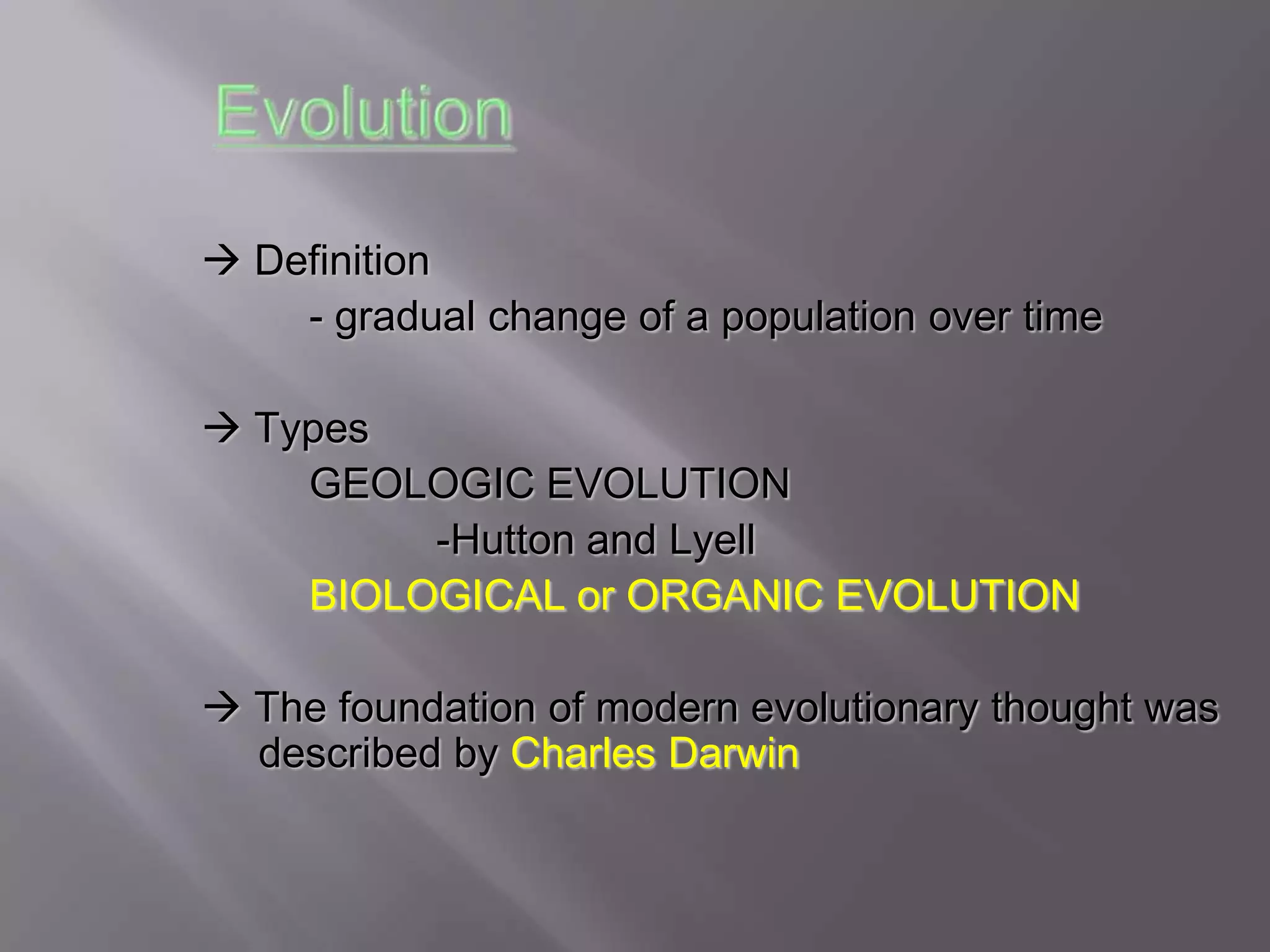 History of evolutionary thought | PPTX