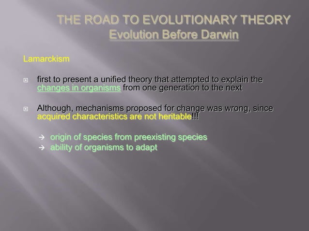 History of evolutionary thought | PPTX