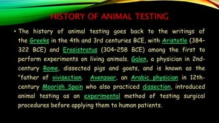 History of experiments in humans and animals | PPTX