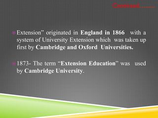 History of extension | PDF