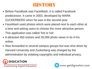 History of facebook | PPT