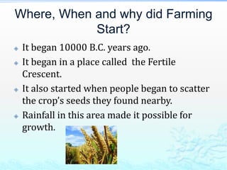 History of farming | PPTX