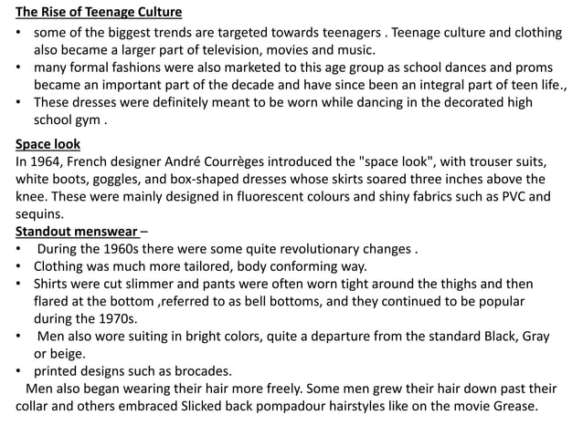 History of fashion 1950 s to 1970's | PPTX | Women\'s Clothing | Women\'s Fashion