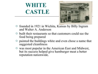History of fast food in usa | PPT