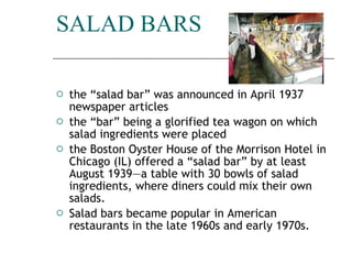 History of fast food in usa | PPT