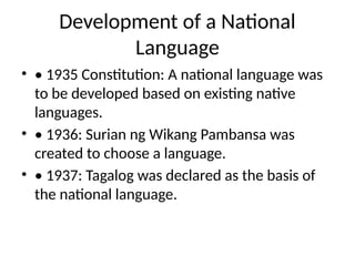 History_of_Filipino_Language_Presentation.pptxh | PPTX