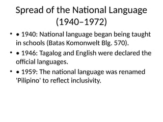 History_of_Filipino_Language_Presentation.pptxh | PPTX