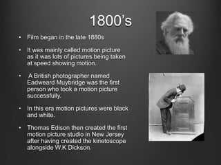 History of film | PPTX