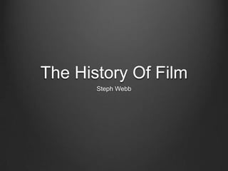 History of film | PPTX