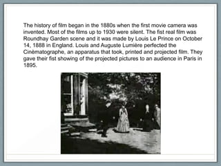 History of Film | PPTX