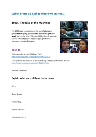 History of film | DOCX | Video Production | Content Production