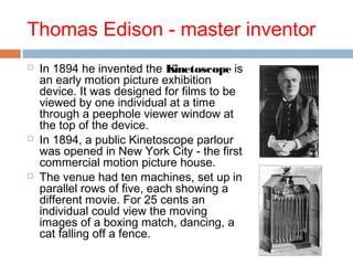 History of film the early days | PPT