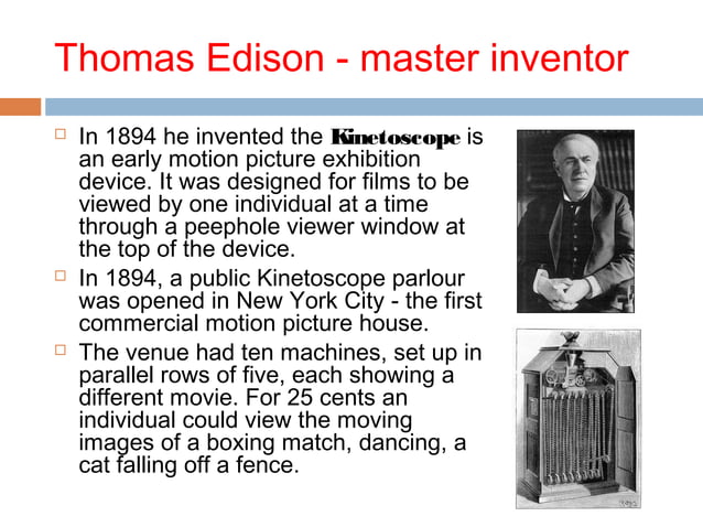 History of film the early days | PPT