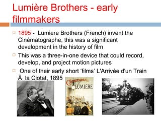 History of film the early days | PPT