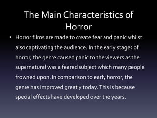 History of Film and Horror | PPT
