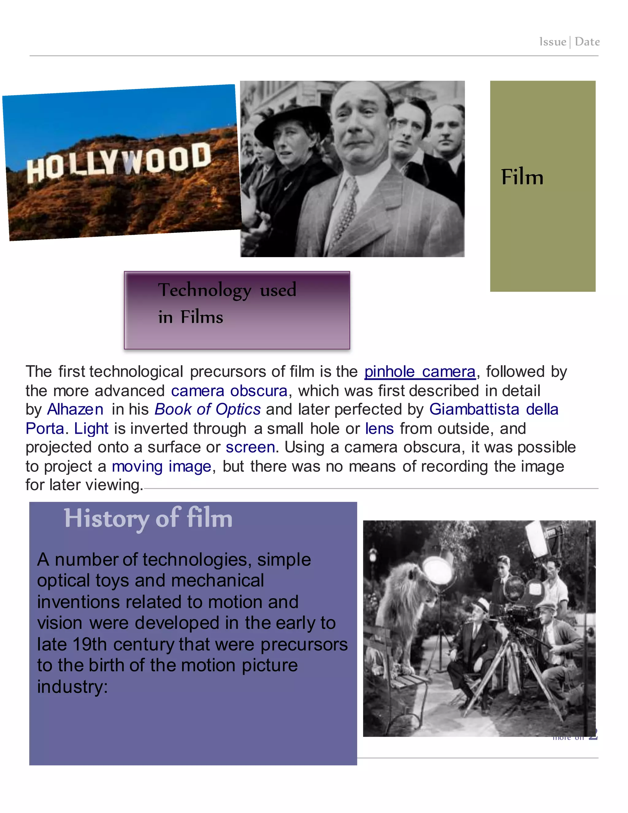 History of films | DOCX