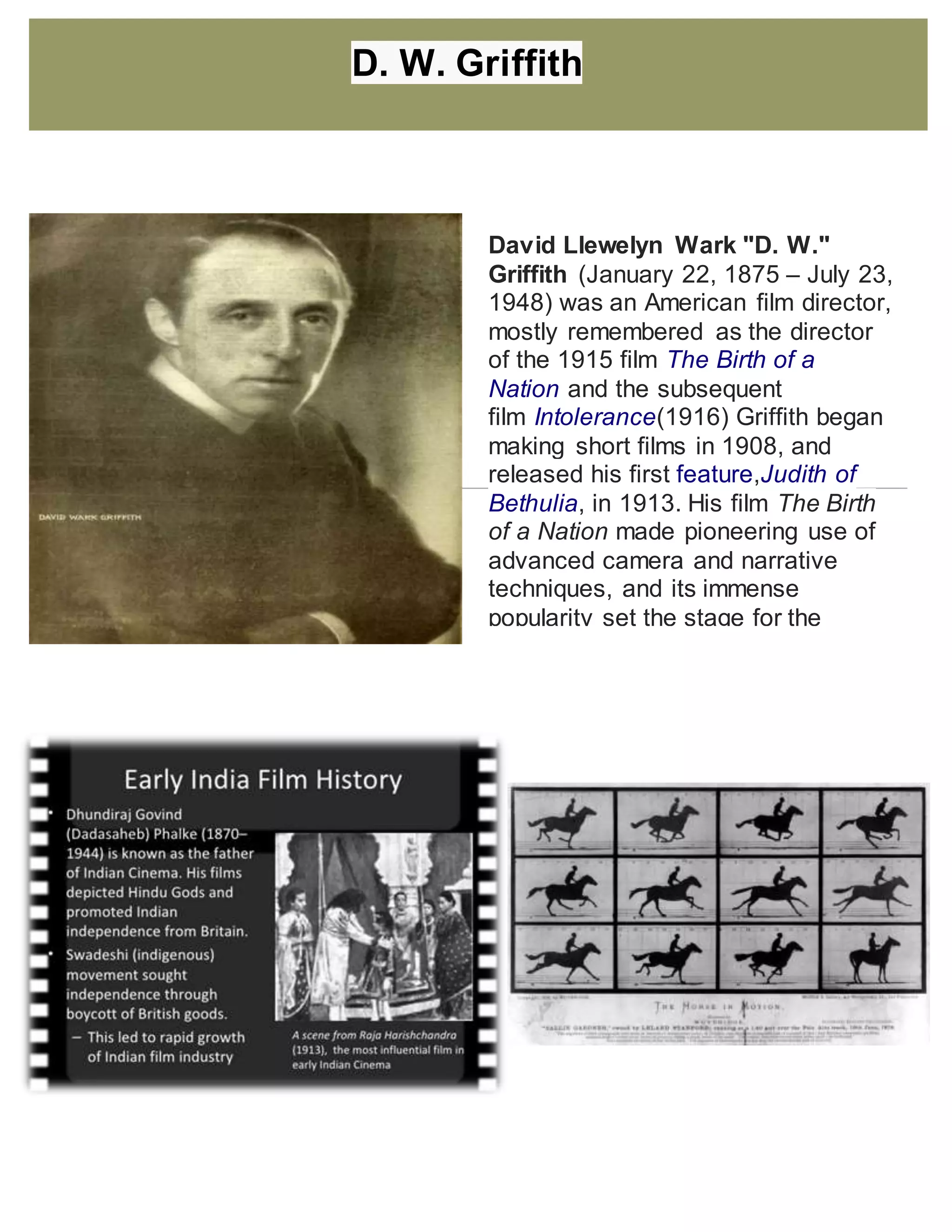History of films | DOCX