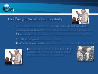 History Of Film Sound Excerpt Original | PPT