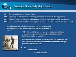 History Of Film Sound Excerpt Original | PPT