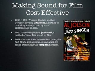 History Of Film Sound Excerpt Revised | KEY
