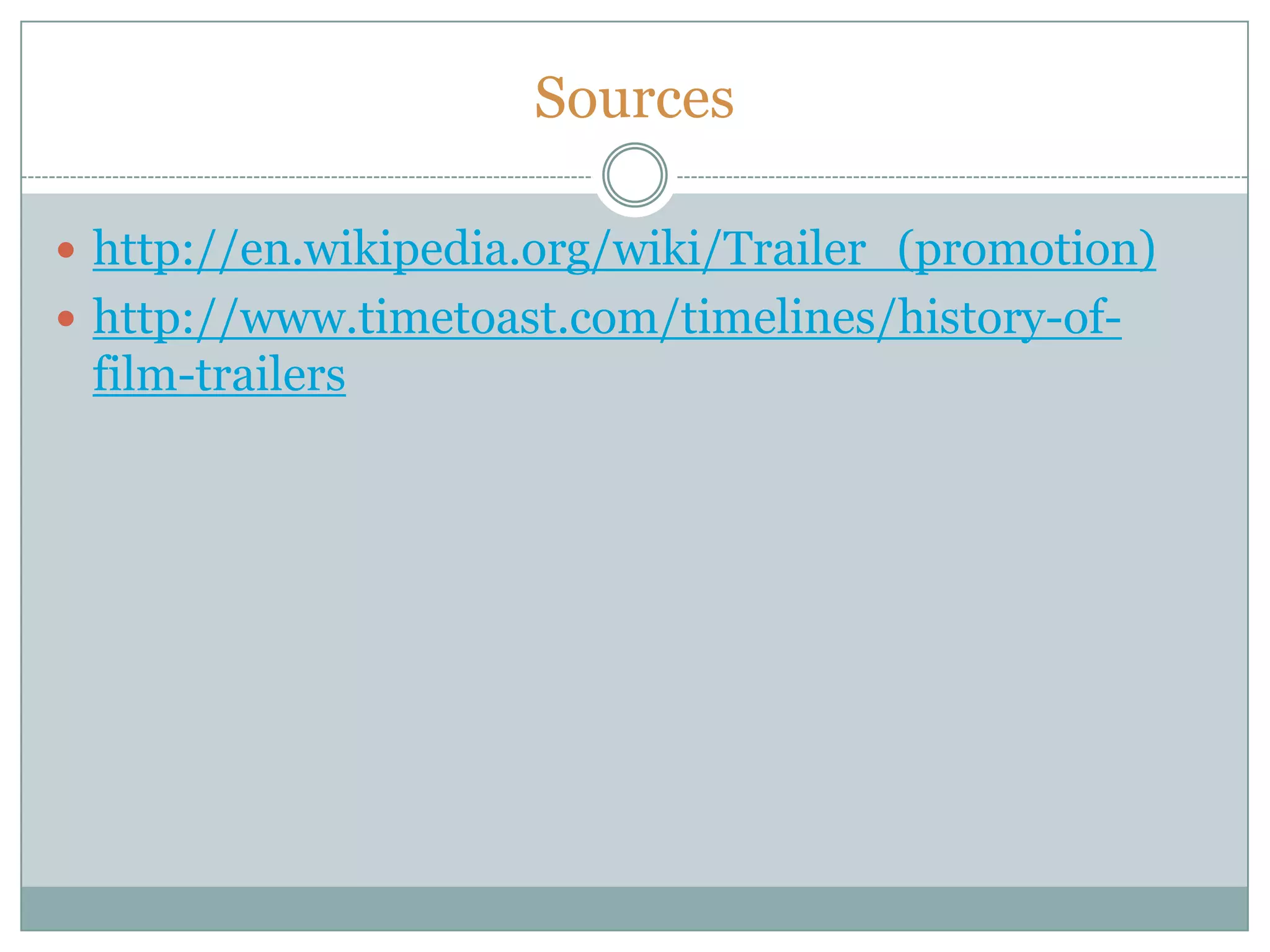 History of film trailers | PPTX