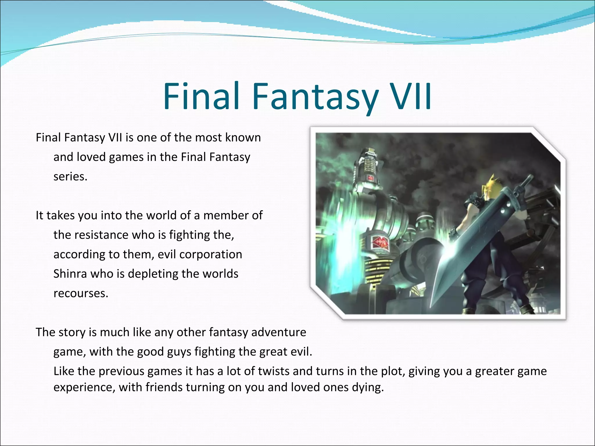 History Of Final Fantasy | PPT