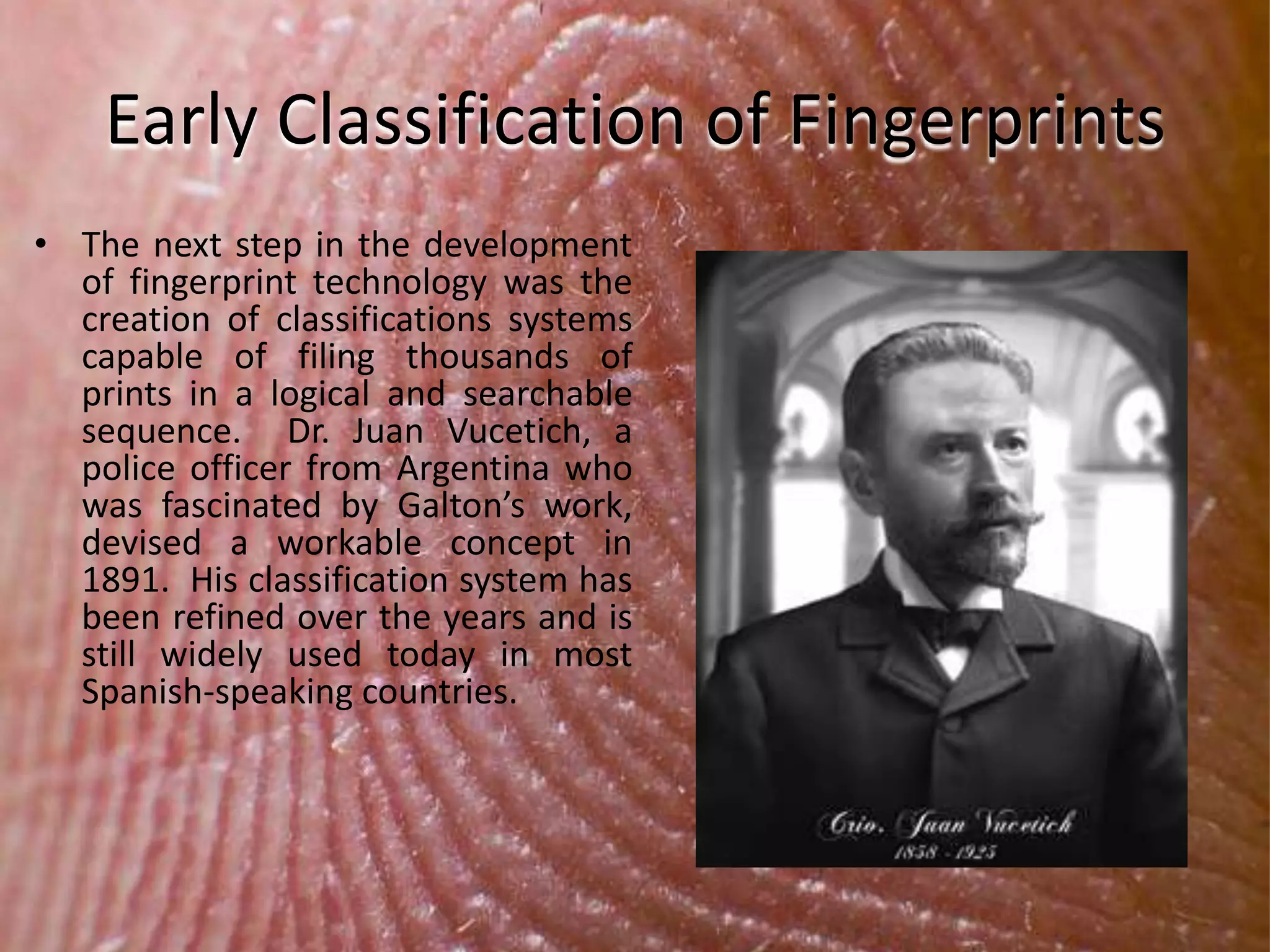 History of fingerprinting | PPTX