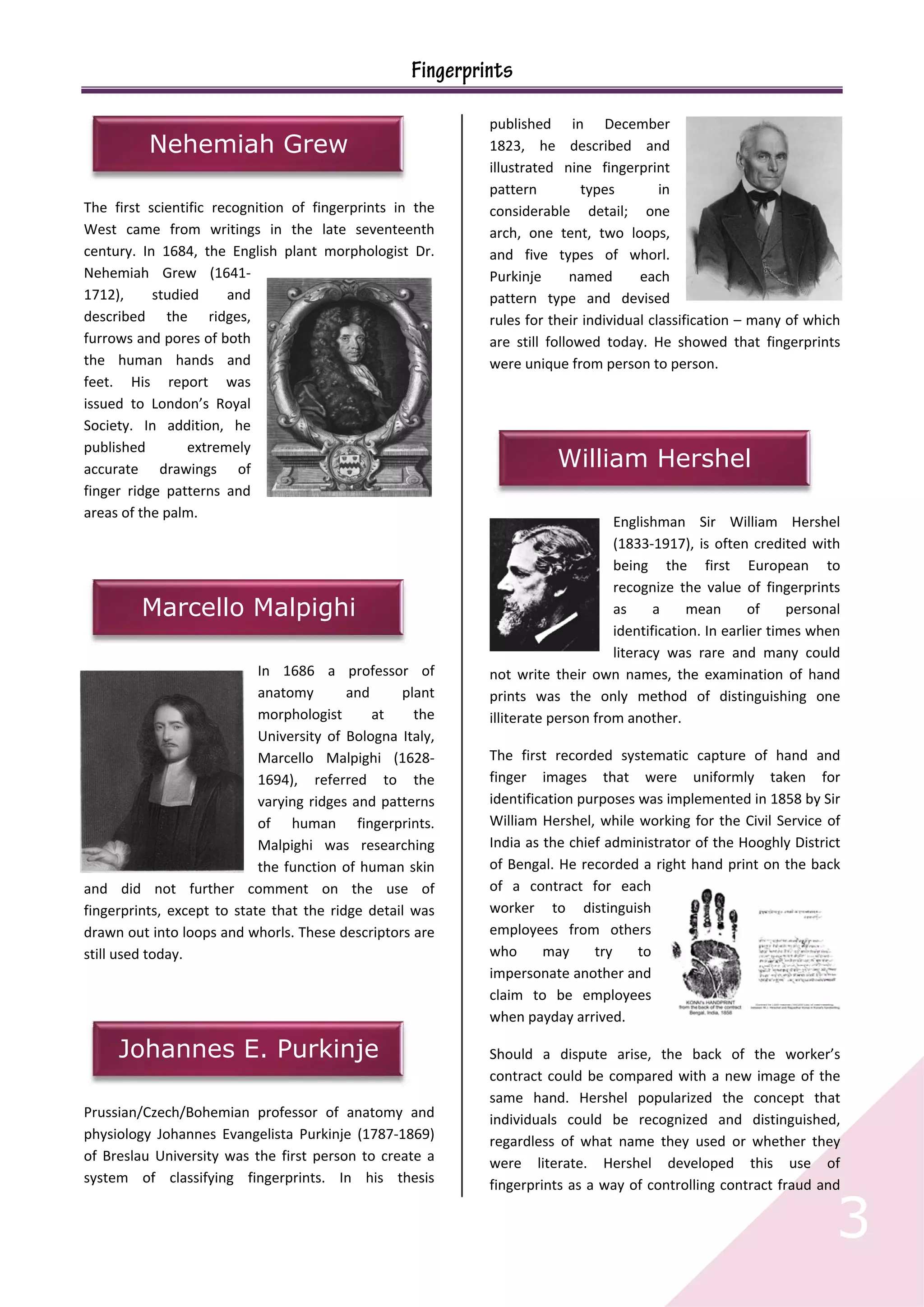 History of Fingerprints | PDF