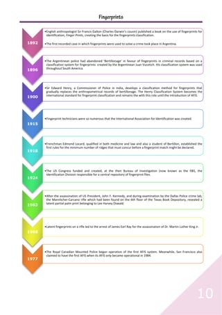 History of Fingerprints | PDF