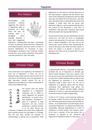 History of Fingerprints | PDF