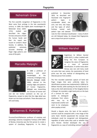 Forensic Fingerprinting History