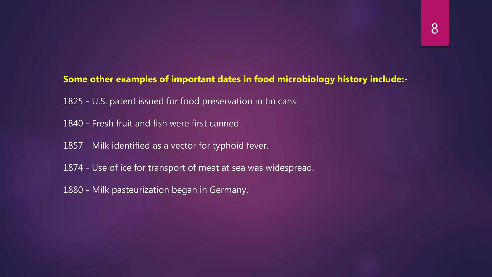 History of food microbiology | PPTX
