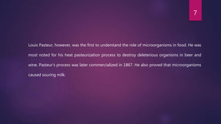 History of food microbiology | PPTX