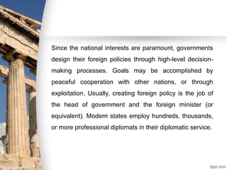 History of Foreign Policy in International Relations | PPT