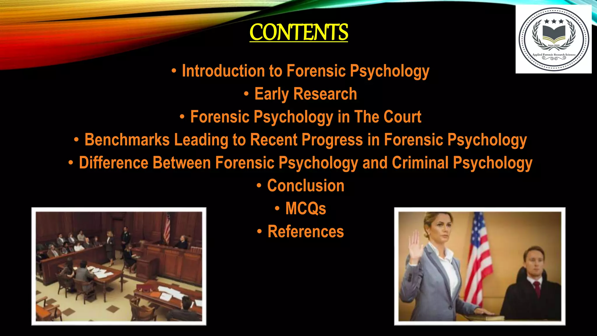 History Of Forensic Psychology | PPTX