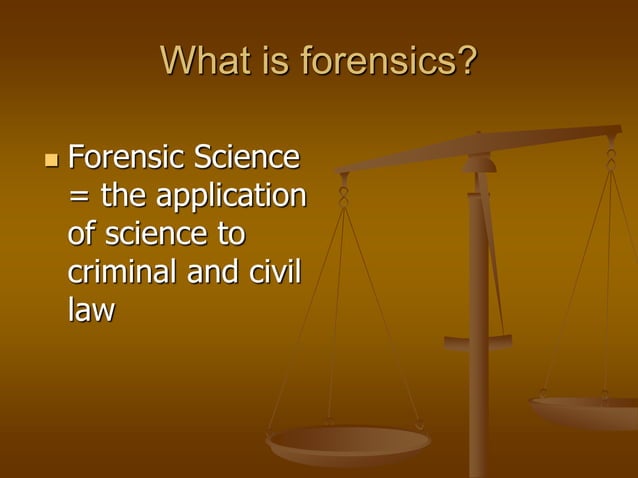 History of Forensic Science.ppt | Chemistry | Science