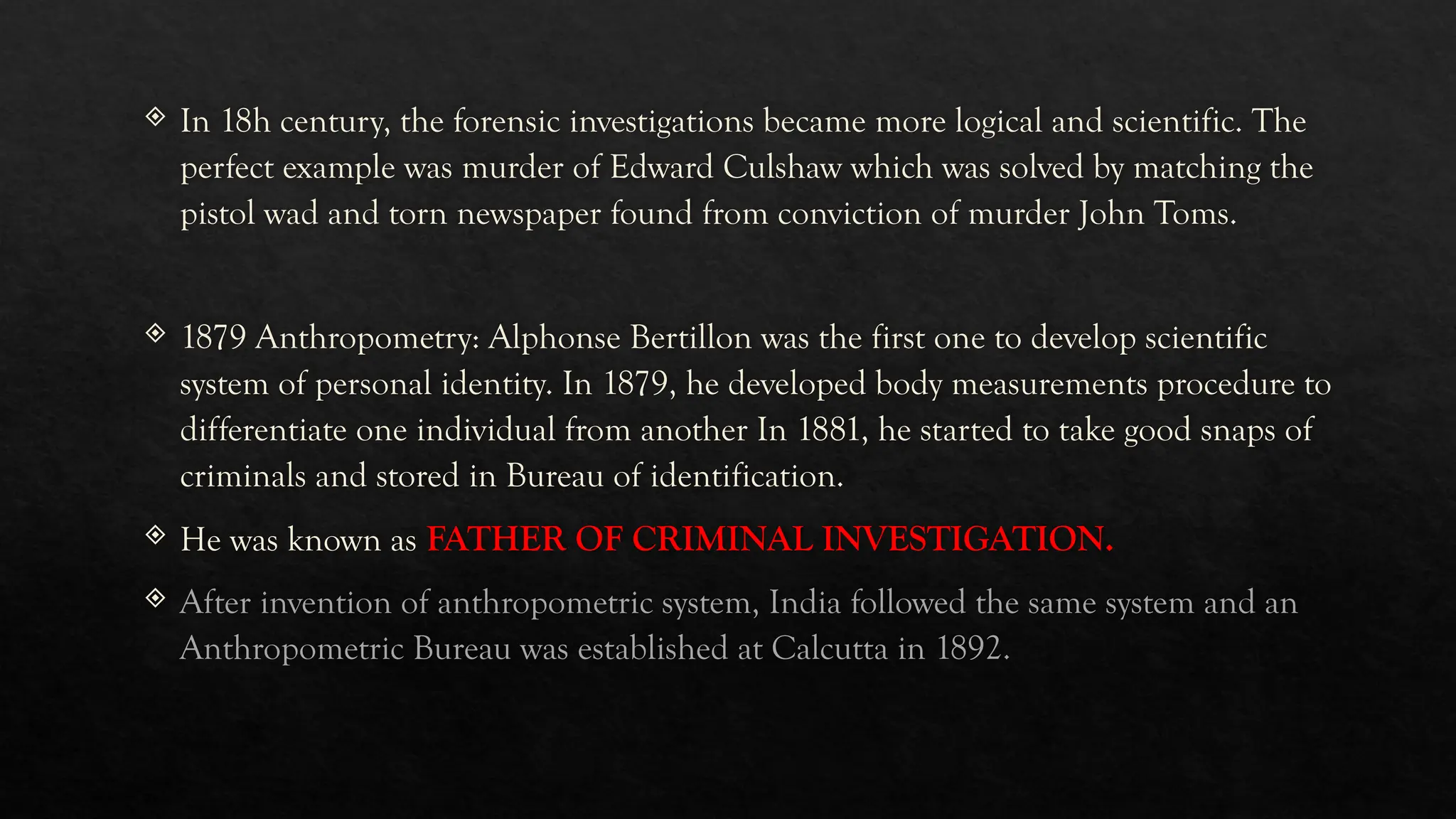 HISTORY OF FORENSIC SCIENCE in forensic nursing | PPTX