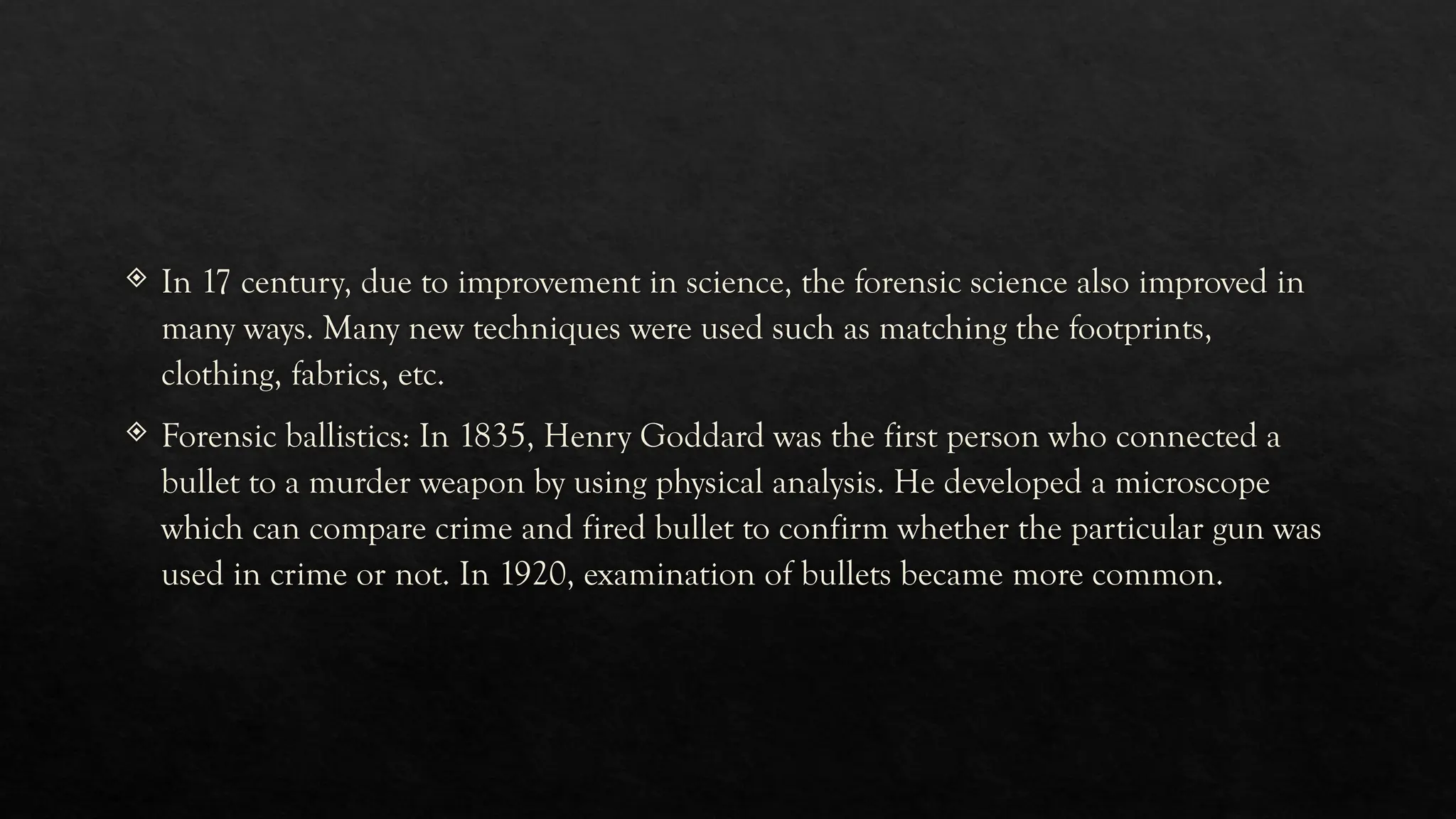 HISTORY OF FORENSIC SCIENCE in forensic nursing | PPTX