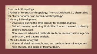History of Forensic Science reference short notes .pptx