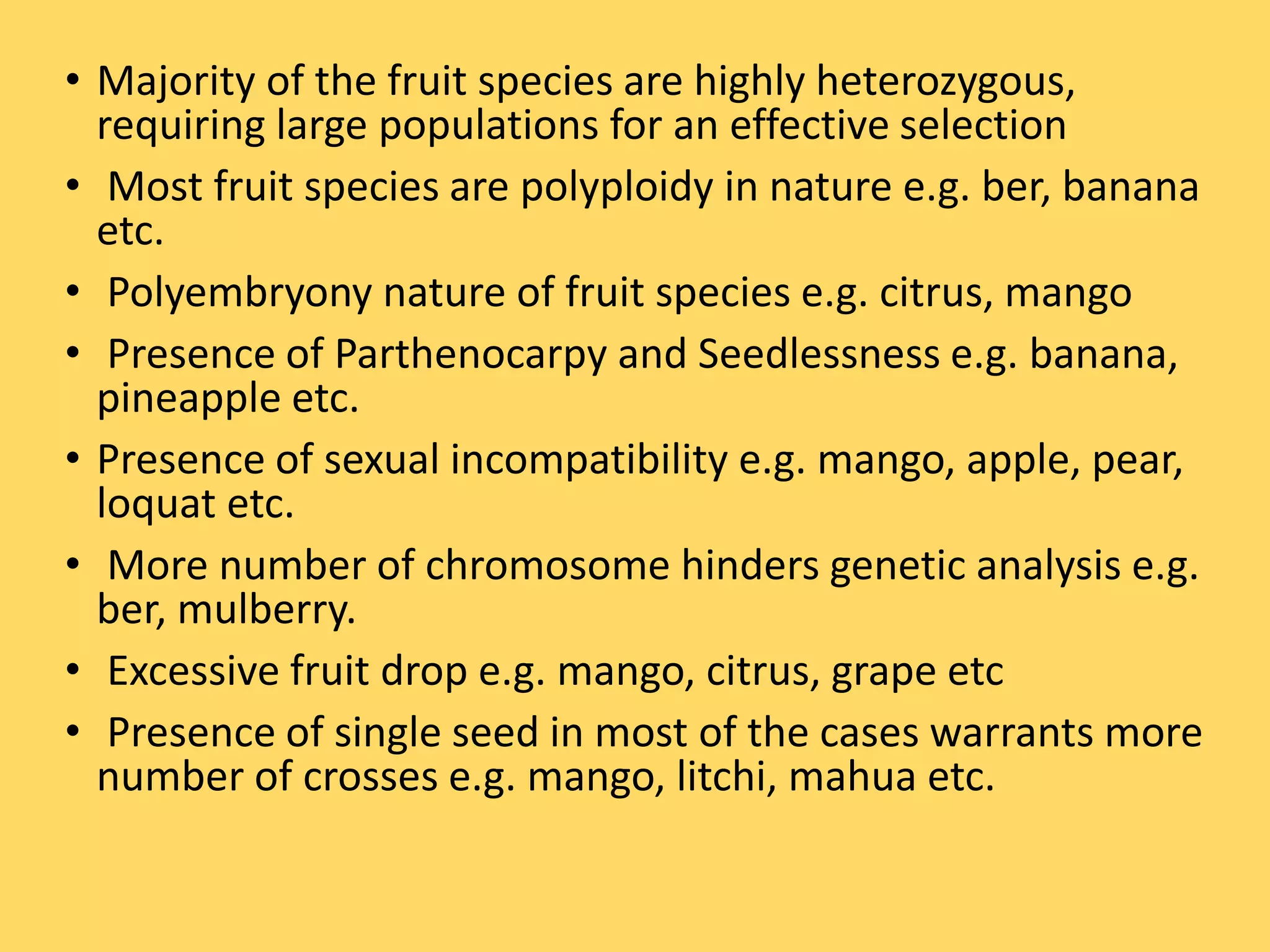 History of fruit breeding | PPTX
