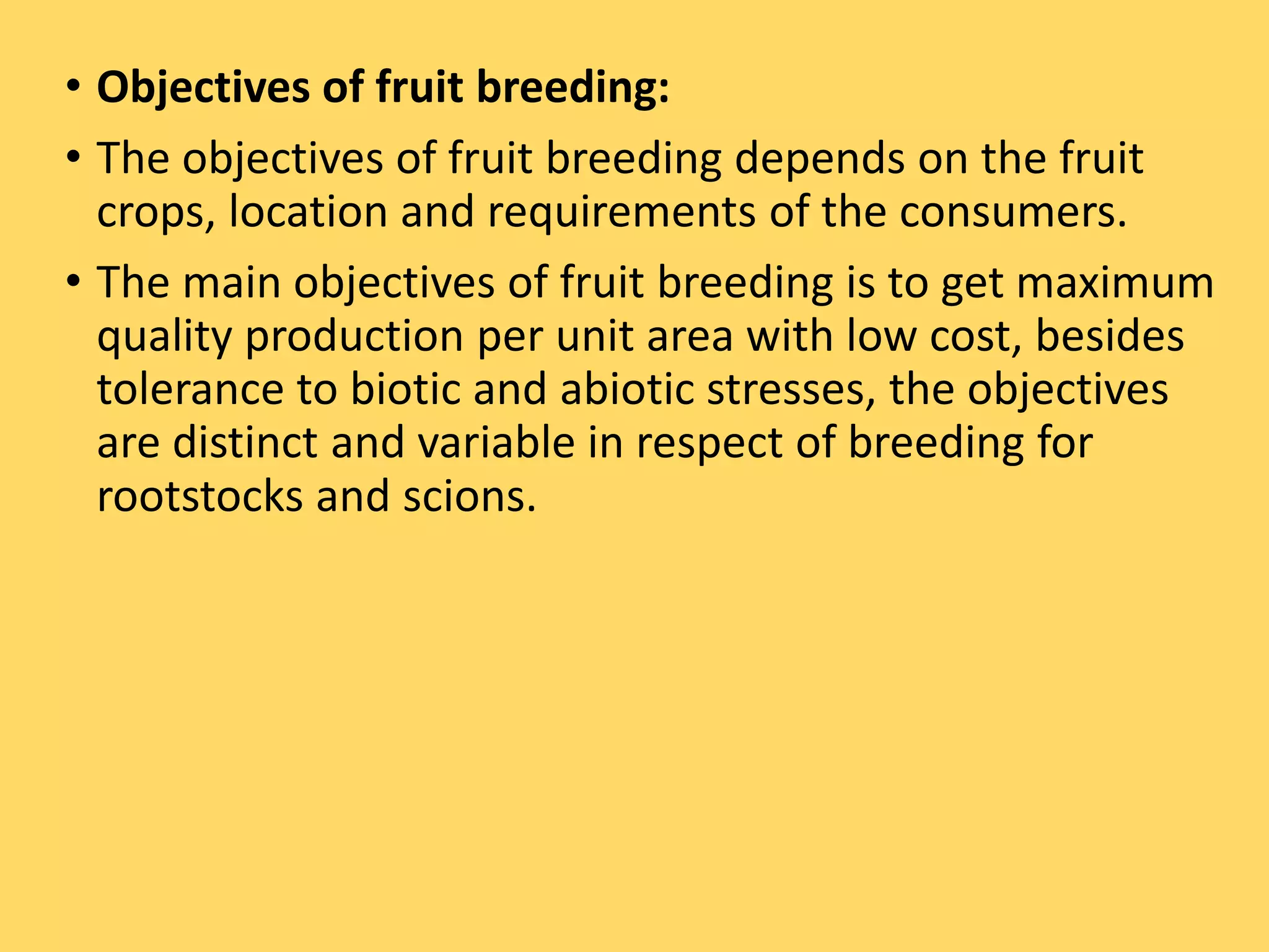 History of fruit breeding | PPTX